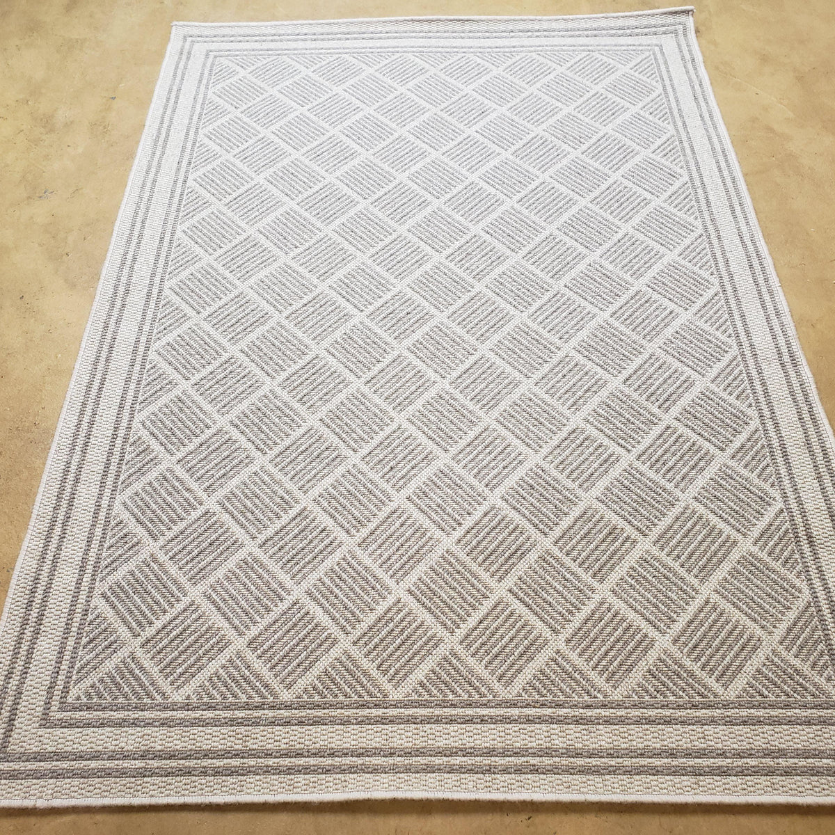 4x6 Karastan Sisal Rug, Beige & Green, Entryway Rug, Foyer Rug, Bedroo ...