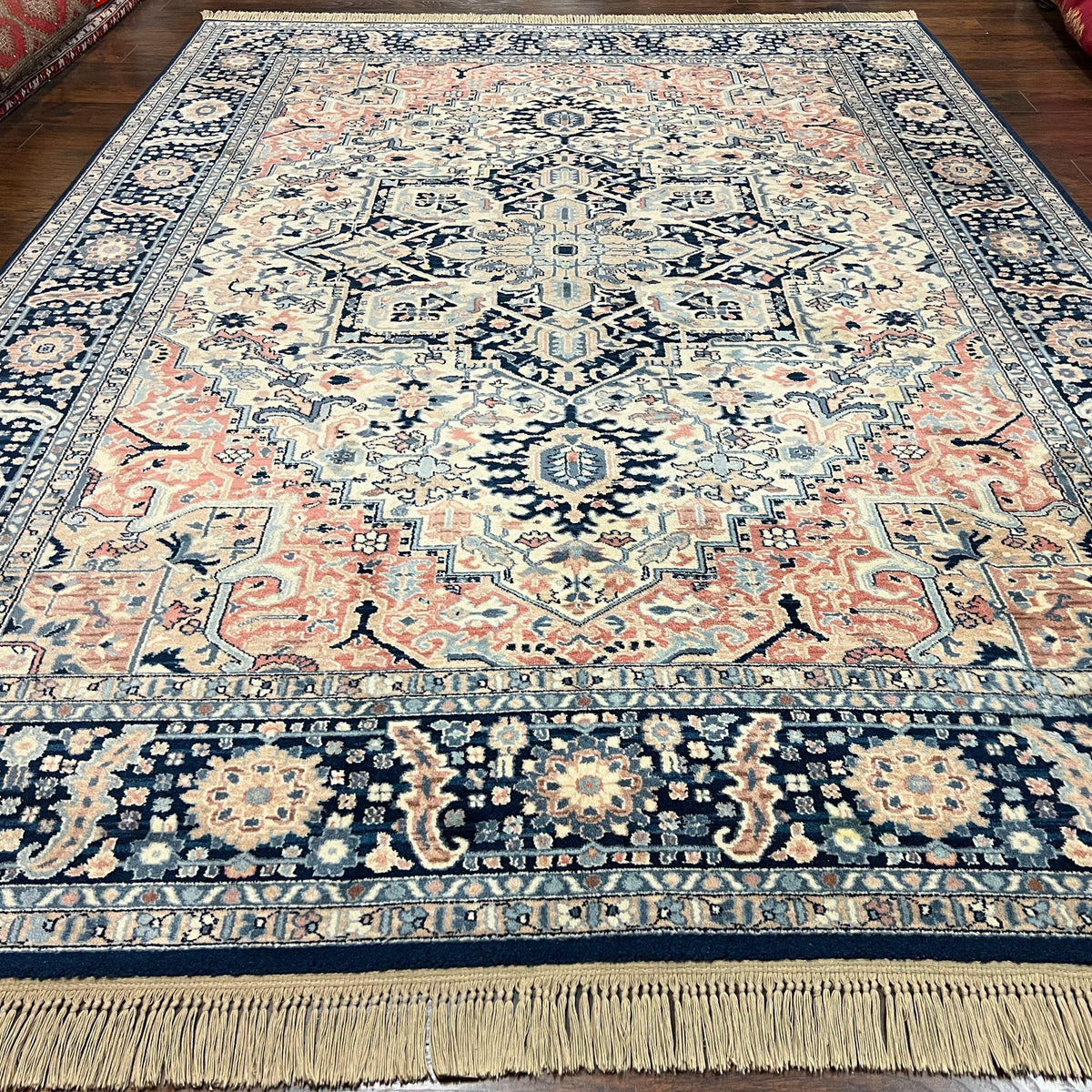 Karastan Rug 8.8 x 12 Blue Heriz #748, Wool Karastan Carpet, Discontin ...